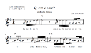 Quem É Esse? – Partitura Facilitada - (Julliany Souza)