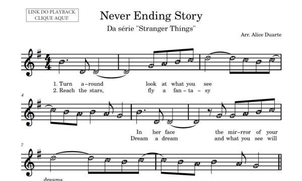 Never Ending Story – Partitura para Sax Alto